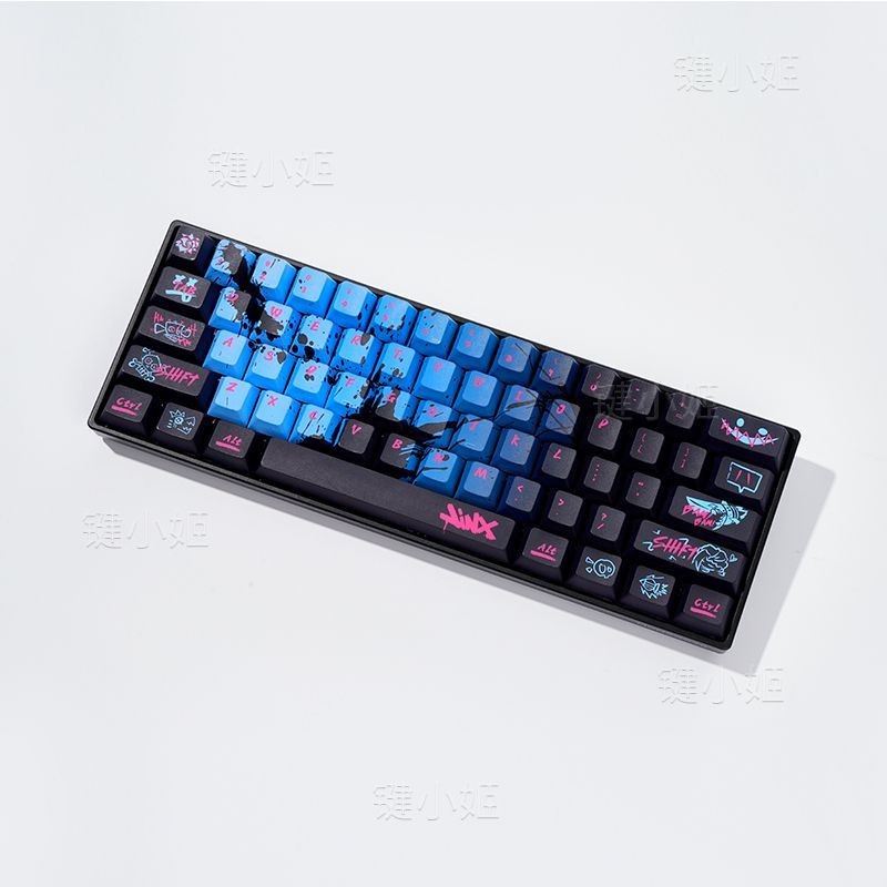 PBT Keycap Cherry Shimmering Jinx E-sports Game Personality ...