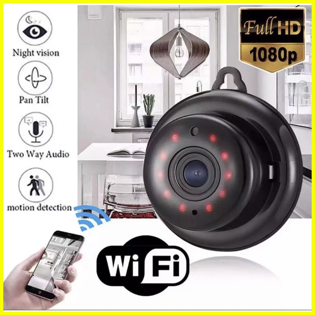 V380 Pro Mini Camera 1080P HD CCTV Camera Night Vision Wifi Wireless ...