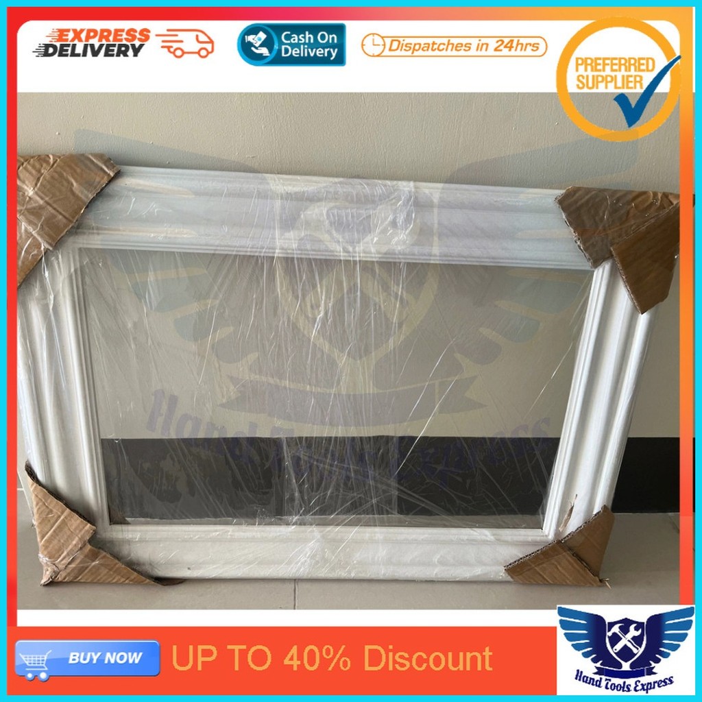 Aircon Border Frame Wood for Air Conditioners Window w/ Sticker Tape ...