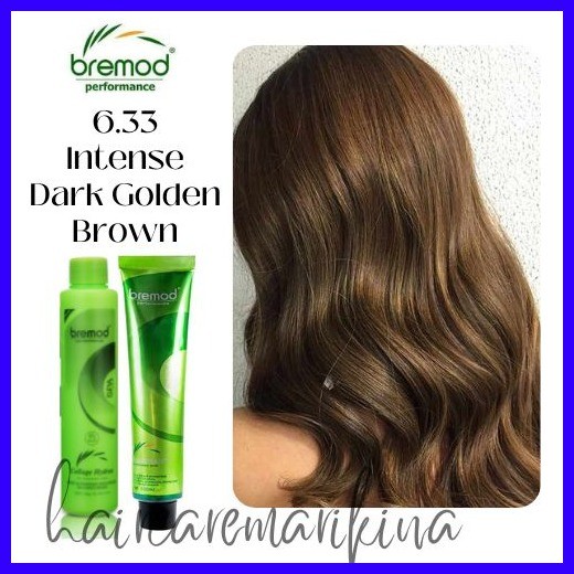 6.33 INTENSE DARK GOLDEN BROWN Bremod Hair Color - With Oxidizer Set ...