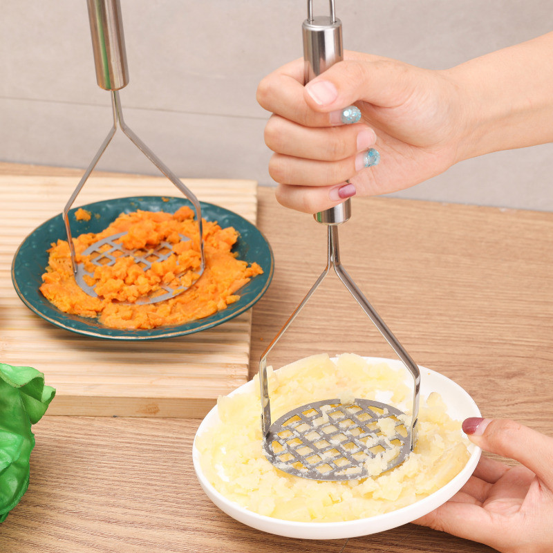 Stainless Steel Potato Masher - Kitchen Accessories - Handheld Fruit ...