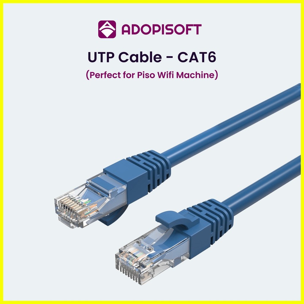 ADOPISOFT | UTP CABLE - CAT6 (Perfect for Piso Wifi Machine) | Shopee ...