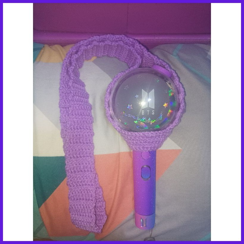 [lovelyseven] BTS Army Bomb Lightstick Crochet Strap (Strap Only ...