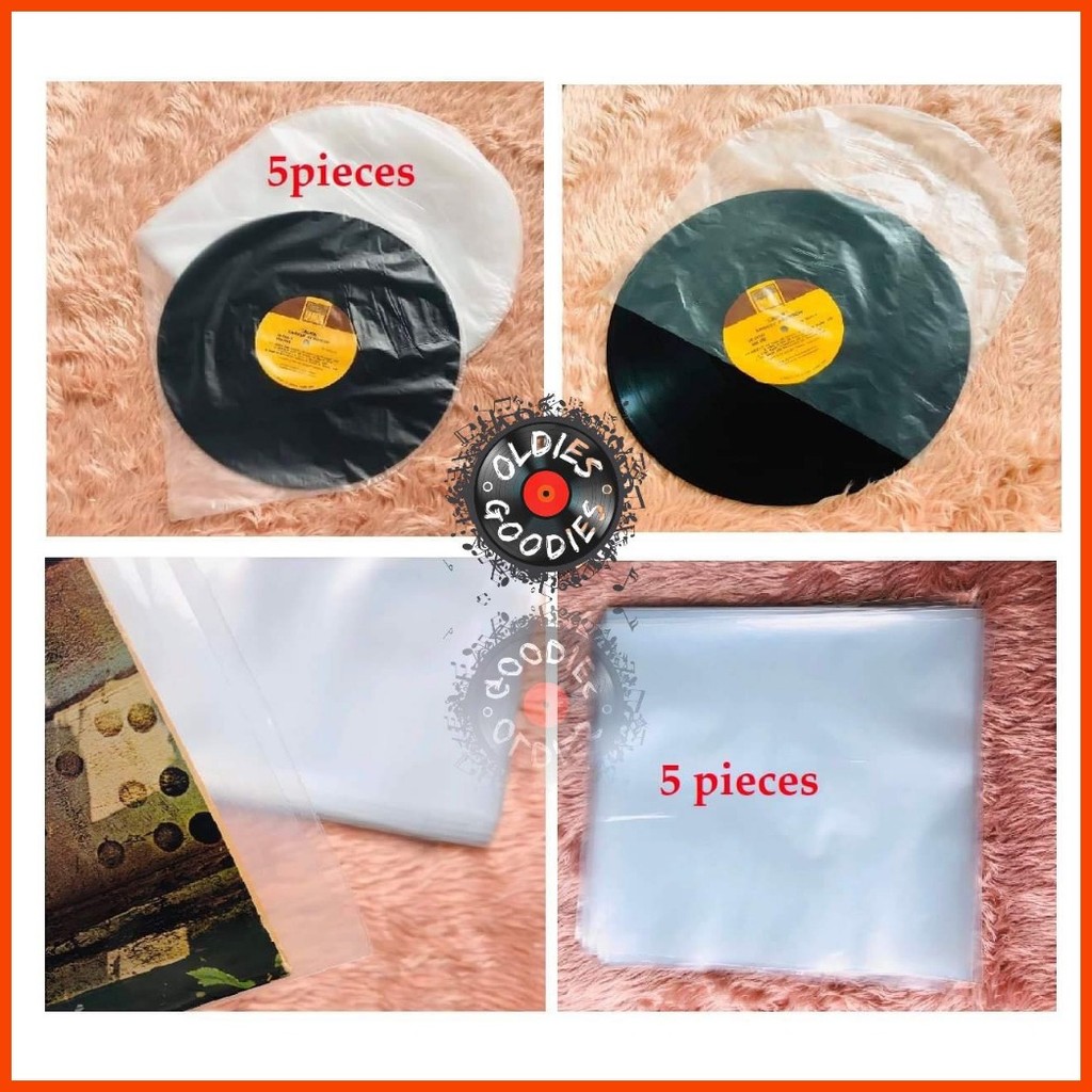 ☎ INNER AND OPEN OUTER SLEEVES FOR 12" LP RECORD VINYL Clear Plastic ...