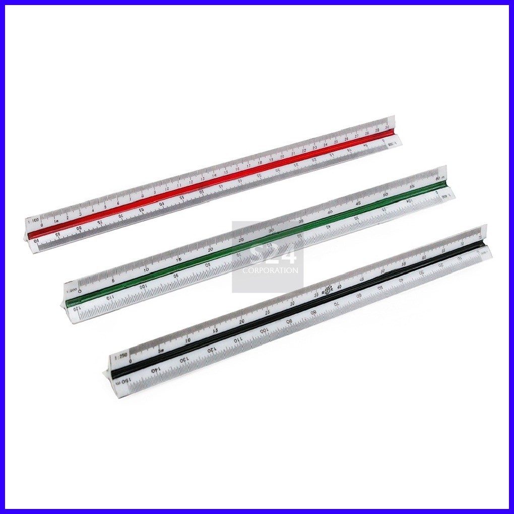 Wooden Scale Triangle 30cm (Medium Scale) WAKU Model Scale-01 ...