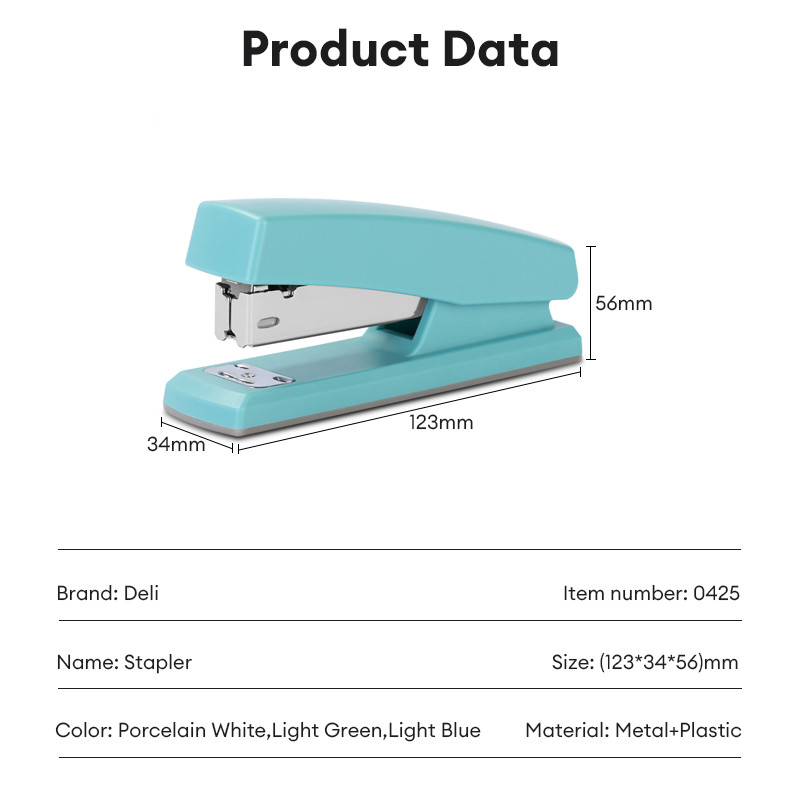Deli 12# Regular Stapler Table Stapler 0425 | Shopee Philippines
