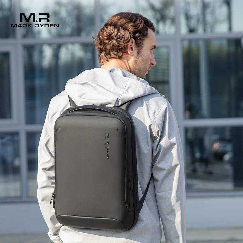 Ryden Mark Business Backpack Men 15.6/17.3 Inch Office Work Slim Laptop ...