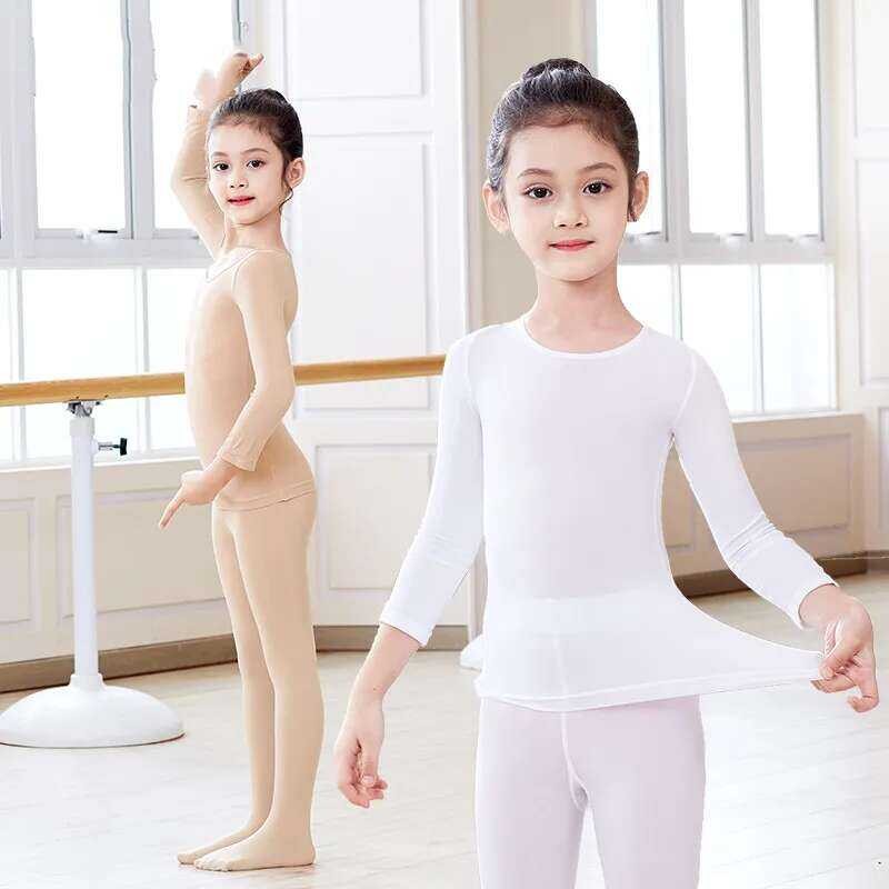 Thermal Winter Underwear Sets For Kids Gymnastics Ballet Dance ...
