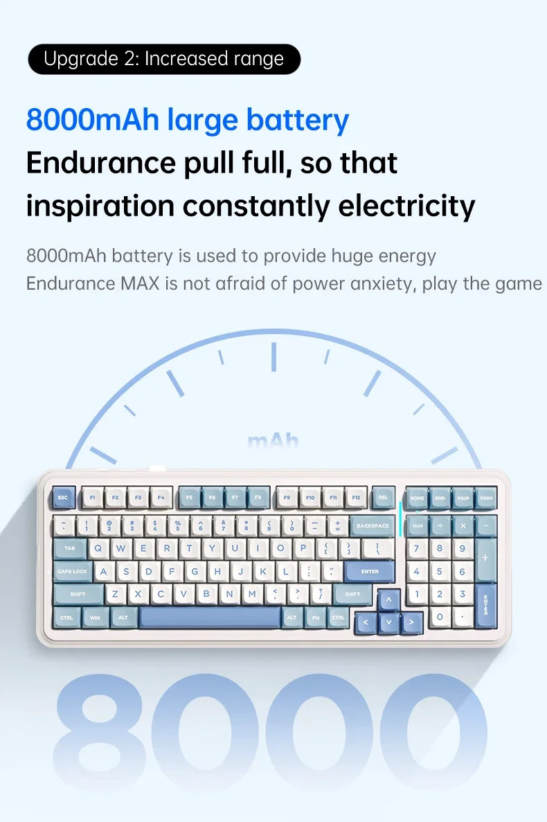 MCHOSE K99 V2 Customized Mechanical Keyboard Tri-mode Ergonomics Esports Gaming 98% Layout ...