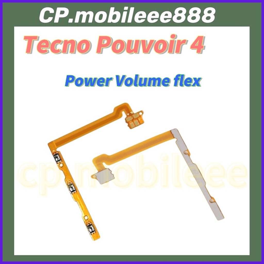 Tecno Pouvoir 4 Power Volume Flex Button Switch USB Charging Port Board ...