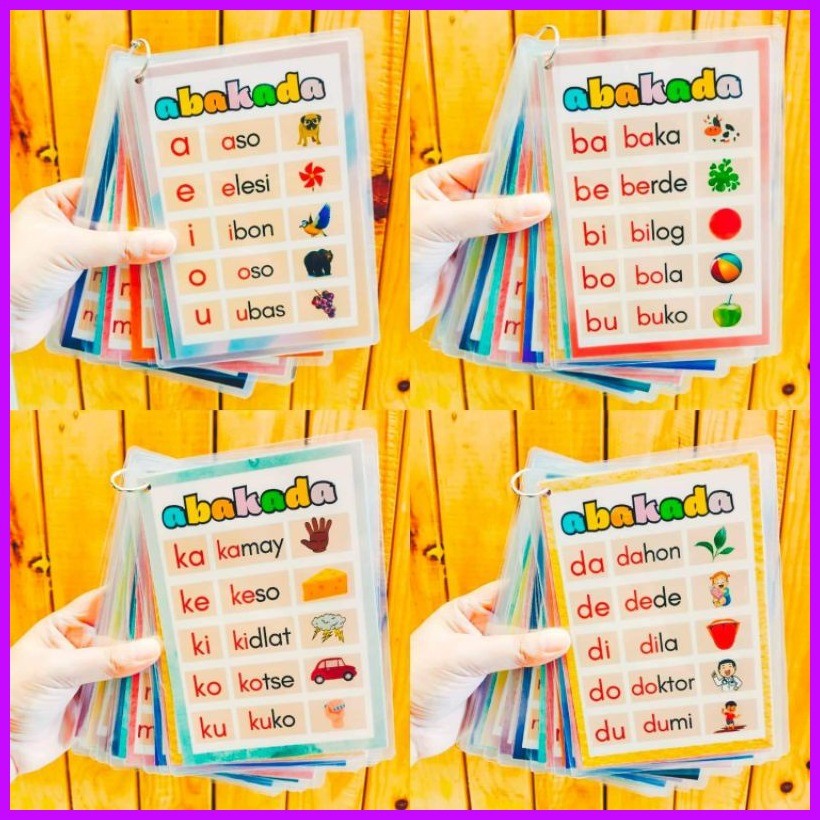 Abakada pantig tagalog primary reading laminated educational flashcards | Shopee Philippines