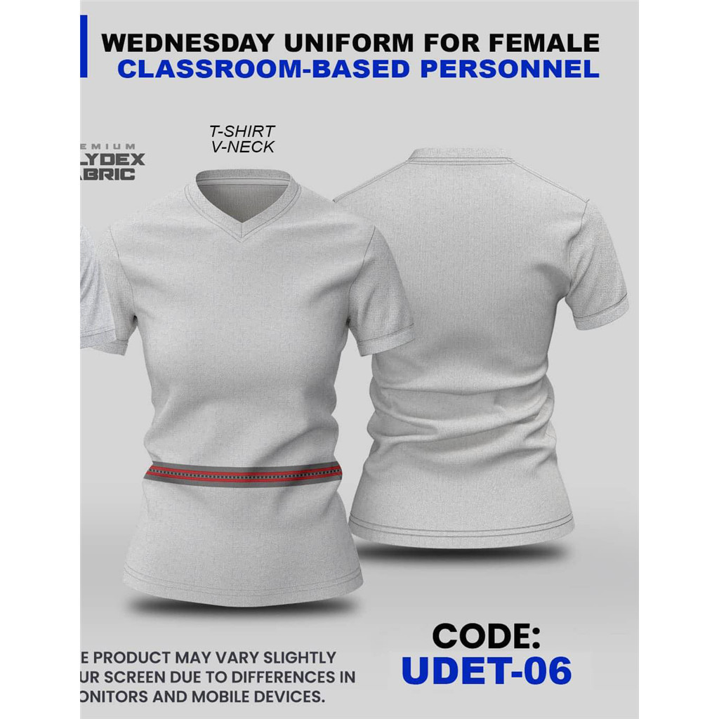 2025 New DEPED Uniform Wednesday Female Classroom Staff Uniform Men and ...