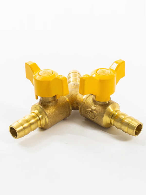 Joint Y-Type Tee Fitting with Switch Valve T-Type Barbed All-Copper ...