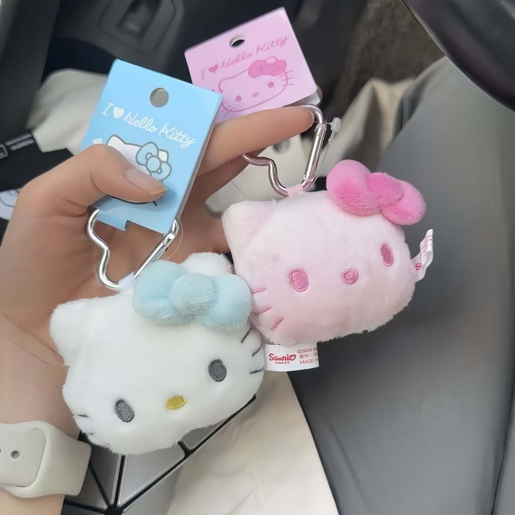 Cute Plush Cartoon kt Cat Schoolbag Pendant Sweet All-Match Doll Doll ...