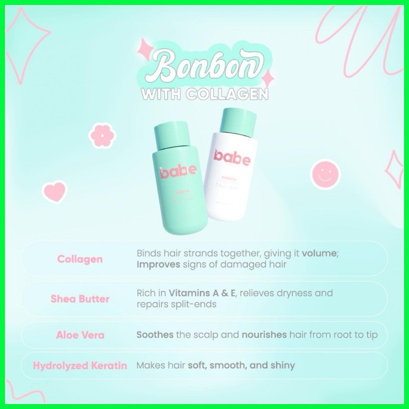 ∈ BABE FORMULA BONBON WHIMSICLE SHAMPOO AND CONDITIONER | Shopee ...