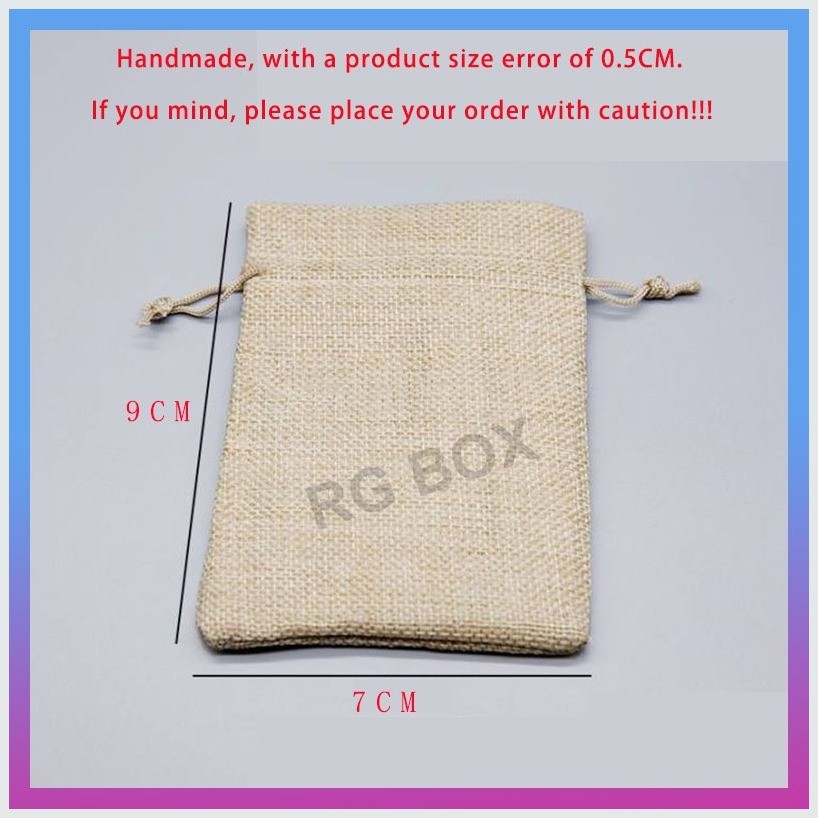 10PCS Wholesale of linen drawstring bags | Shopee Philippines