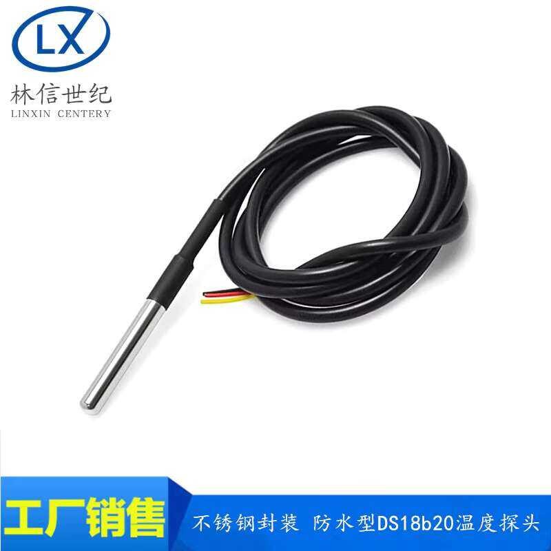 Stainless Steel Encapsulation DS18b20 Probe Temperature Sensor DS18B20 ...