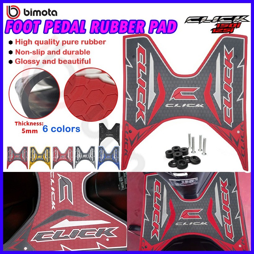 Honda Click 125/150 Footboard Rubber Matting Made In Thailand | Shopee ...