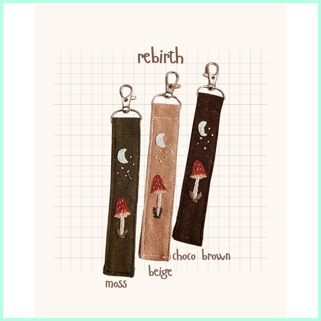 Hand-embroidered Key Fob / Key Chain | Ali's Handmade | Shopee Philippines