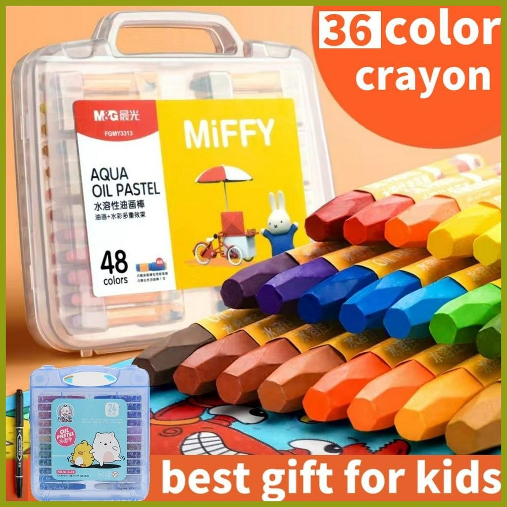 ⇧ Children's oil painting stick 12/24/36 professional painting drawing ...