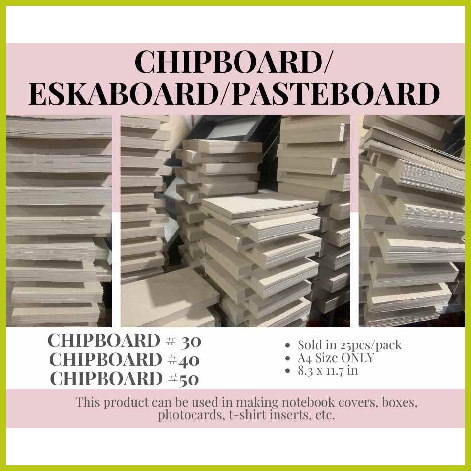 ⚛ A4 A5 A6 Chipboard Eskaboard Pasteboard #30 #40 #50 Chipboard ...