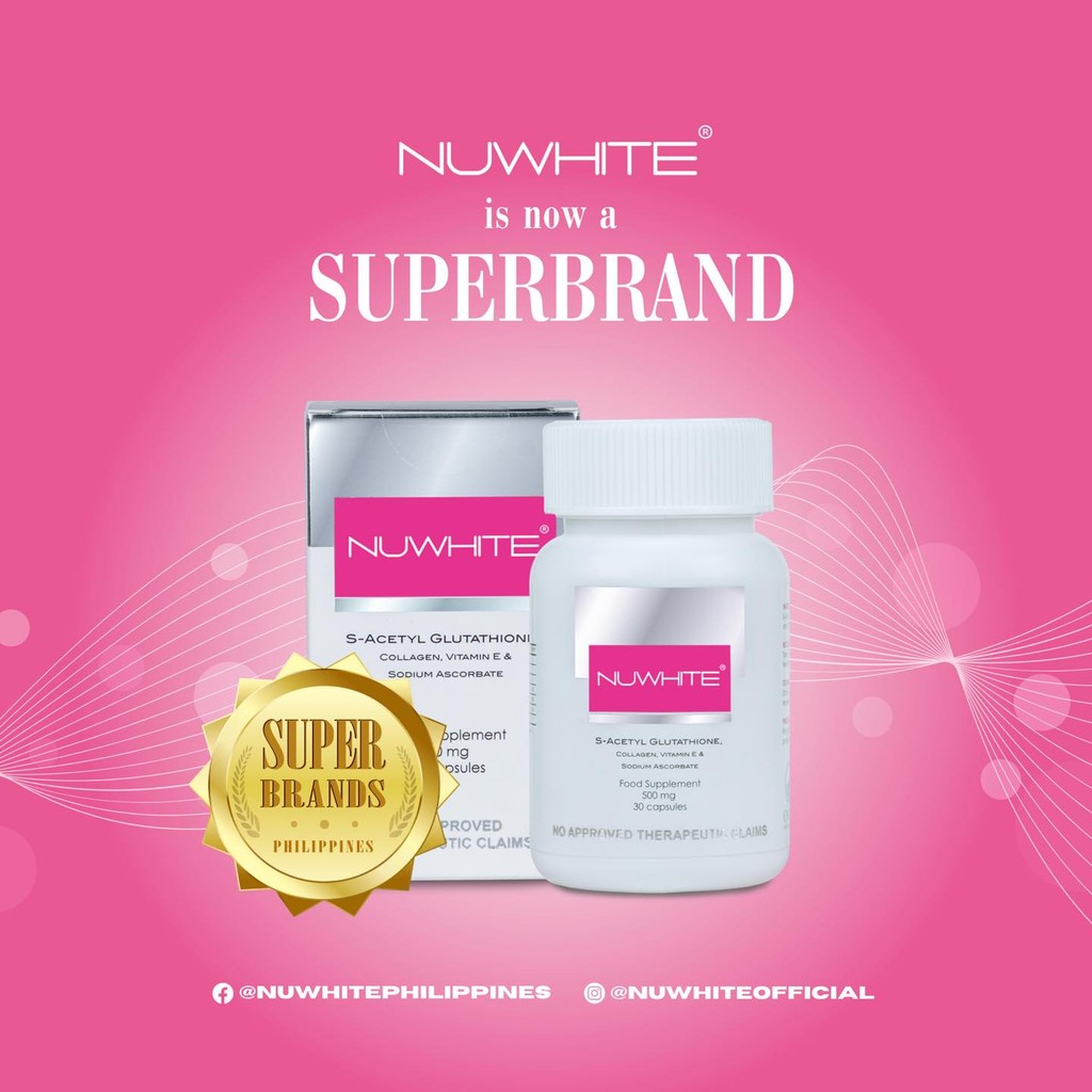 EXP:2026 30Capsules Nuwhite S-Acetyl Glutathione with Collagen Sodium Ascorbate and Vitamin E ...