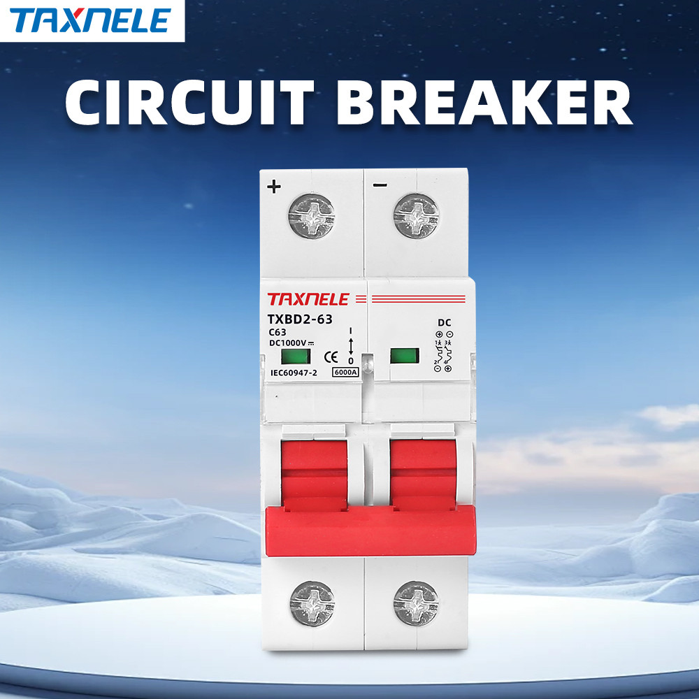 DC MCB 2P 1000V Solar Mini Circuit Breaker 6A 10A 16A 20A 25A 32A 40A 50A 63A DC MCB for PV ...