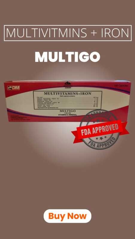 MULTIGO Multivitamins + Iron 100 Capsule Vitamins New D3 | Shopee ...