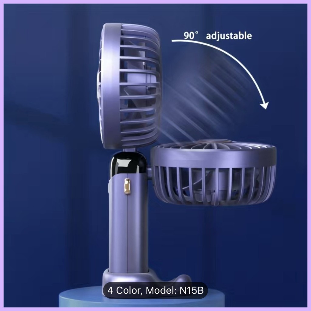 Adjustable folding fan Folding table fan Portable Mini fan USB charging ...