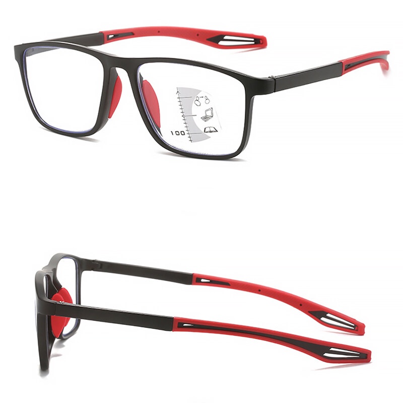 Anti-blue Light Presbyopia Eyeglass Color-changing Multi-focus Presbyopic Glasses TR90 Far and ...