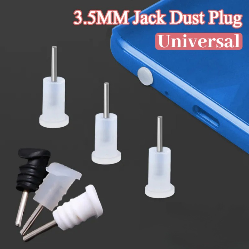 Silicone 3.5mm AUX Jack Anti-Dust Plug / Earphone Hole Dustproof ...