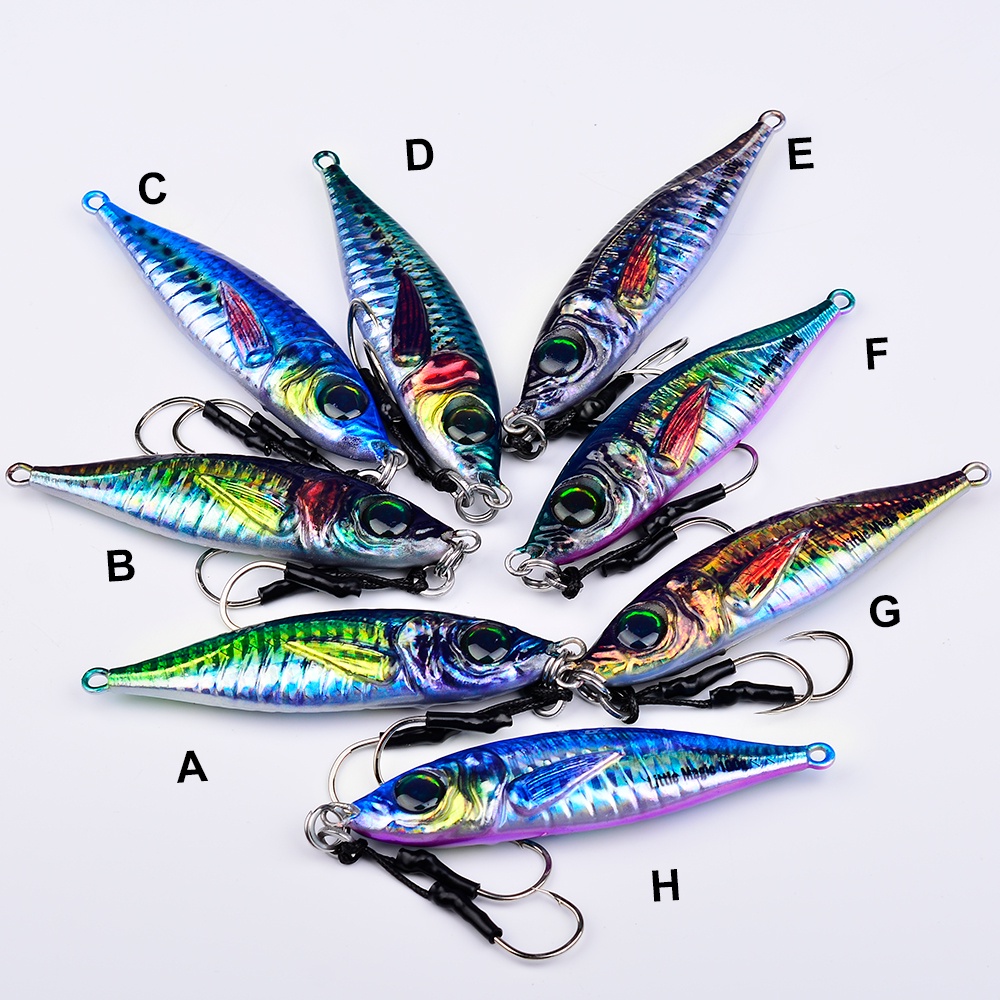 PROBEROS 1Pc luya jig jigging bait 7g-40g small iron plate metal bionic ...