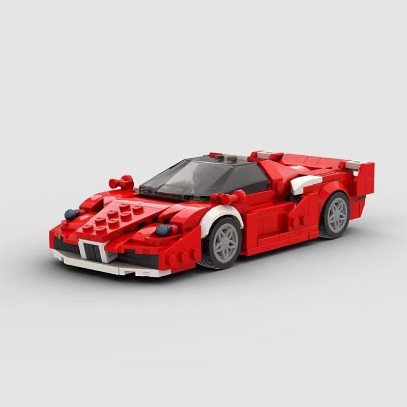 MOC Ferrari FXX GT Super Sports Cars Building Blocks Toys For Kids Boys ...