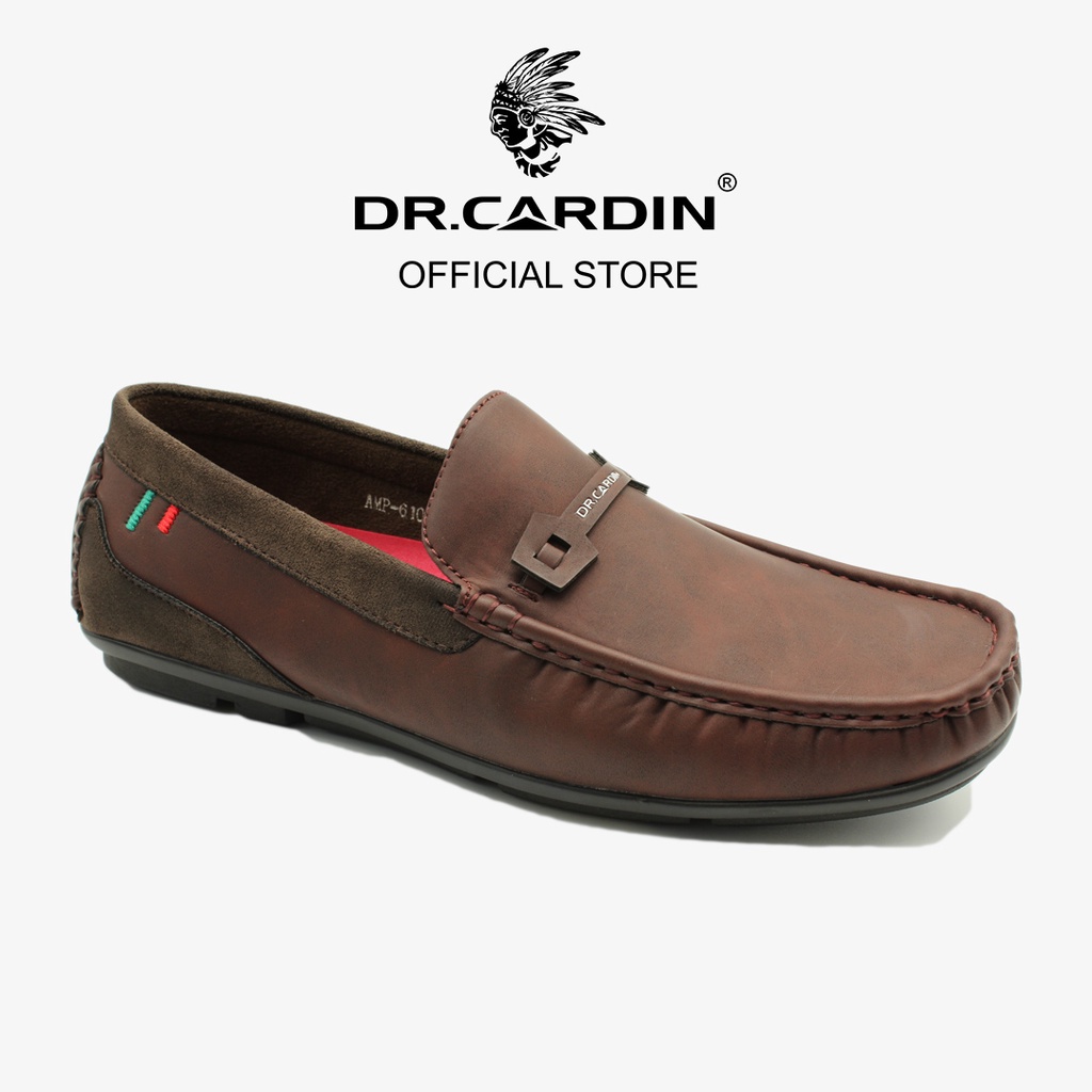 Dr Cardin Men Faux Leather Slip-On Moccasin Shoe AMP-61006 | Shopee ...