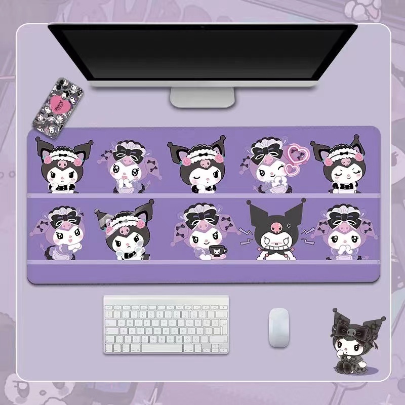 Cute Large Size Multi-functional Desk Pad,Cartoon Kuromi,Mouse Pad ...
