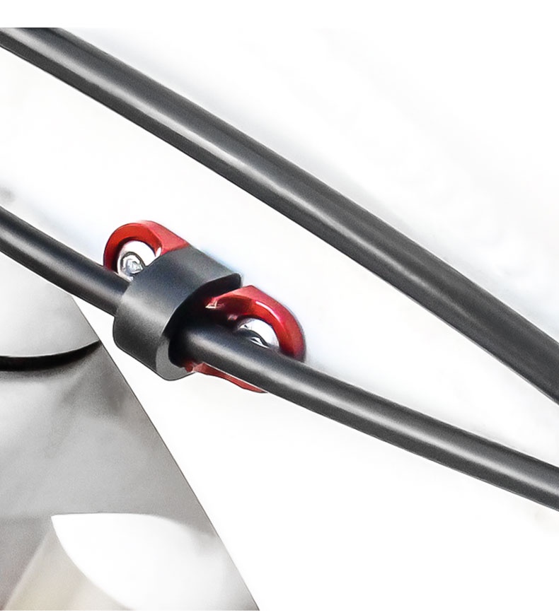 MUQZI Bicycle Brake Shift Cable Guide Base Holder Hose Clamp Aluminum ...