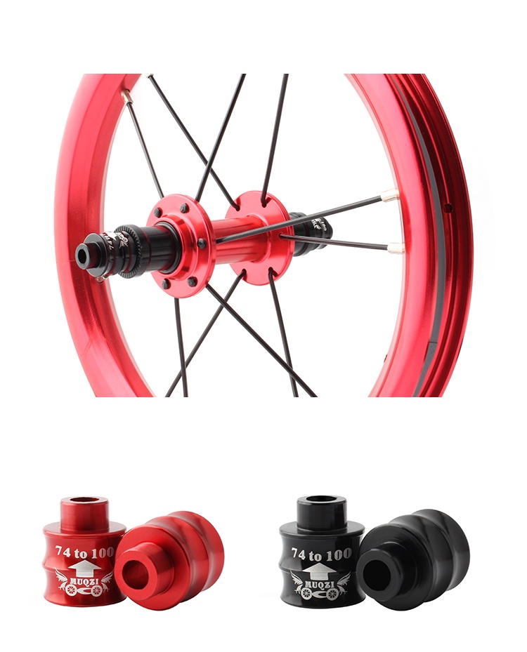 MUQZI 1 Pair Bicycle Hub Adapter Change 74mm To 100mm Converter MTB ...