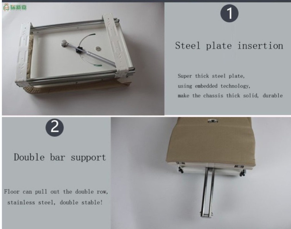 Cloakroom cabinet Slide Out Fold Down Rotatable ironing board hidden ...