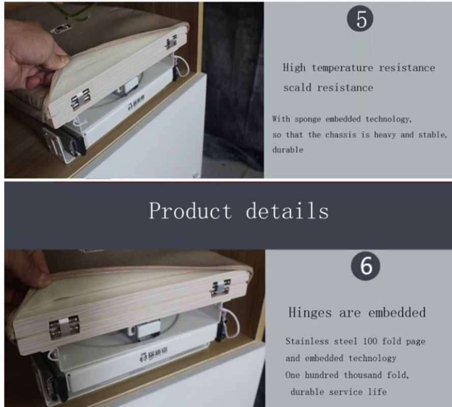 Cloakroom cabinet Slide Out Fold Down Rotatable ironing board hidden ...