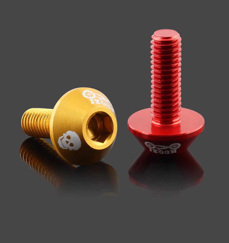 MUQZI 4PCS M6 Brake Caliper Screw MTB Road Folding Bicycle 7075 ...