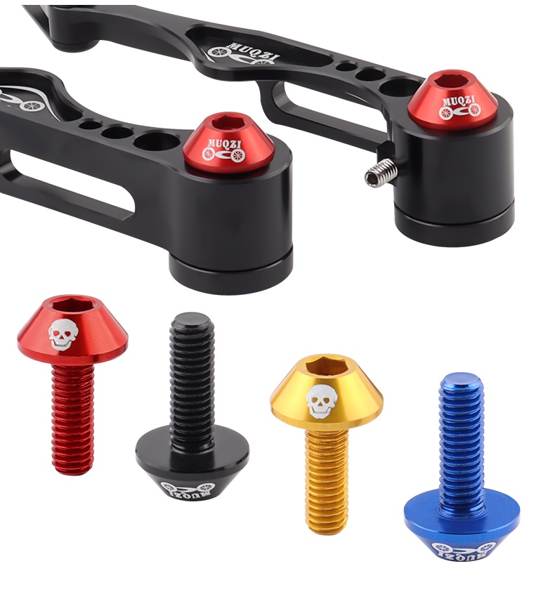 MUQZI 4PCS M6 Brake Caliper Screw MTB Road Folding Bicycle 7075 ...
