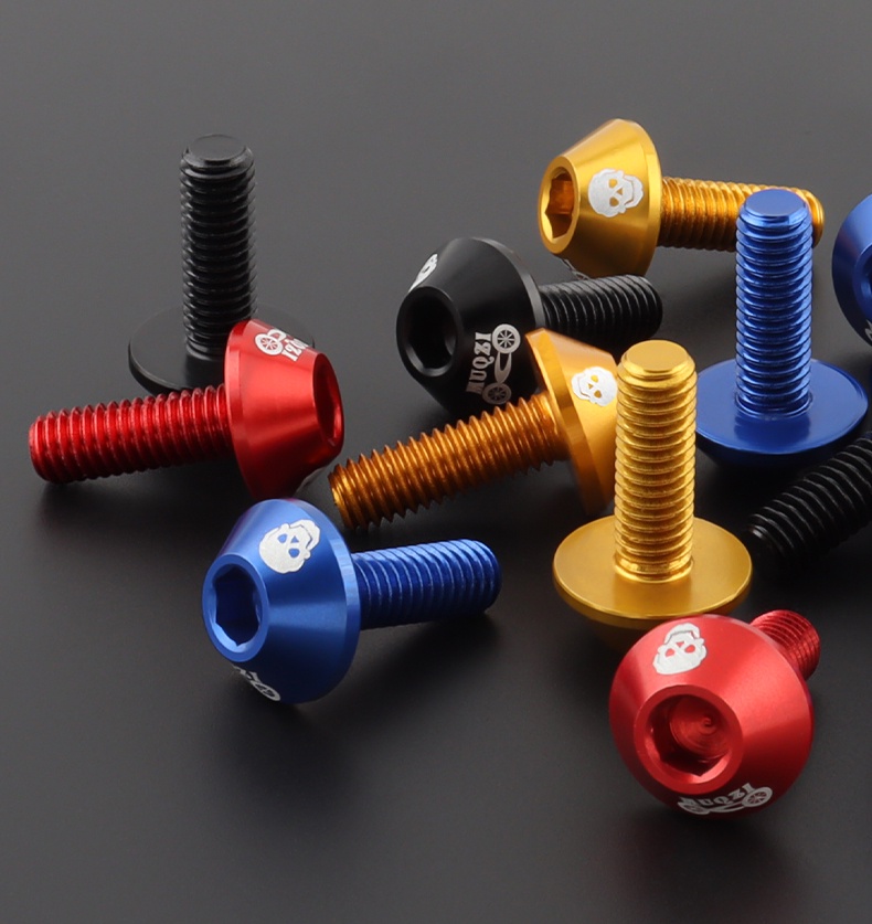 MUQZI 4PCS M6 Brake Caliper Screw MTB Road Folding Bicycle 7075 ...