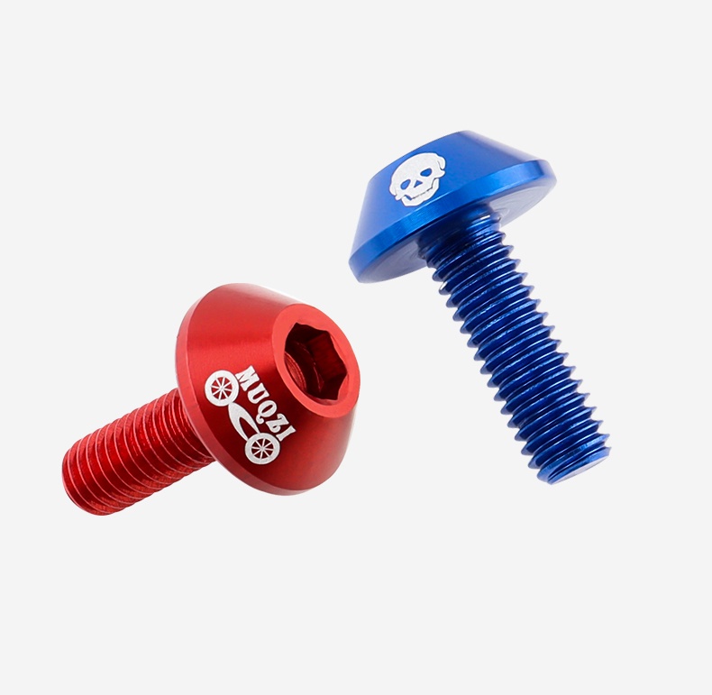 MUQZI 4PCS M6 Brake Caliper Screw MTB Road Folding Bicycle 7075 ...