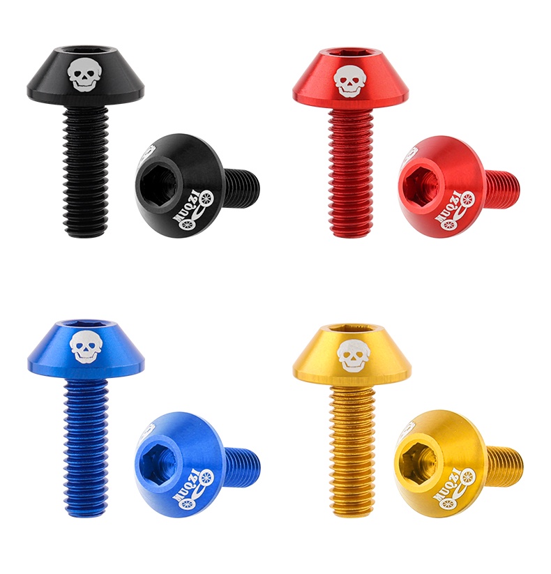 MUQZI 4PCS M6 Brake Caliper Screw MTB Road Folding Bicycle 7075 ...