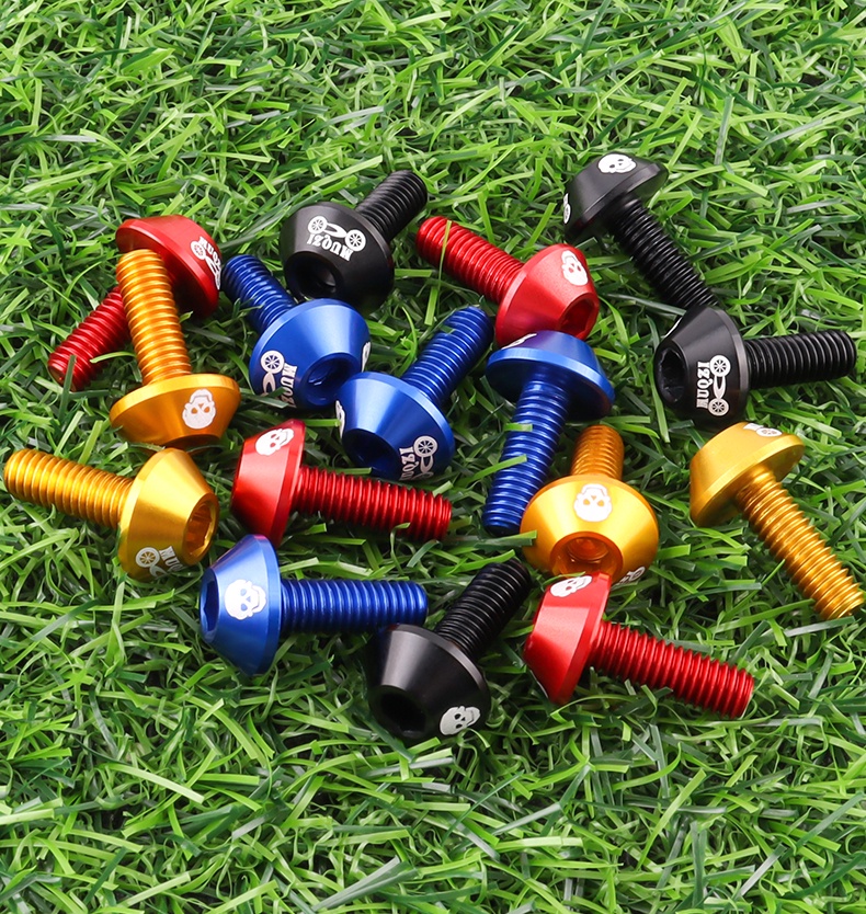 MUQZI 4PCS M6 Brake Caliper Screw MTB Road Folding Bicycle 7075 ...