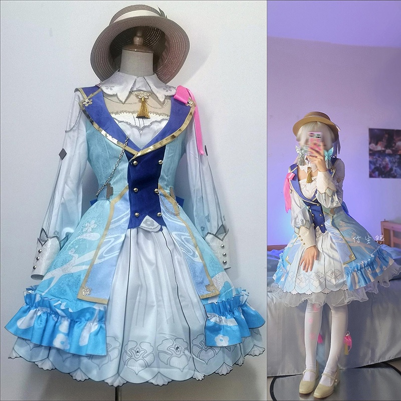 Kamisato Ayaka Cosplay Genshin Impact Springbloom Missive Ayaka Skin ...