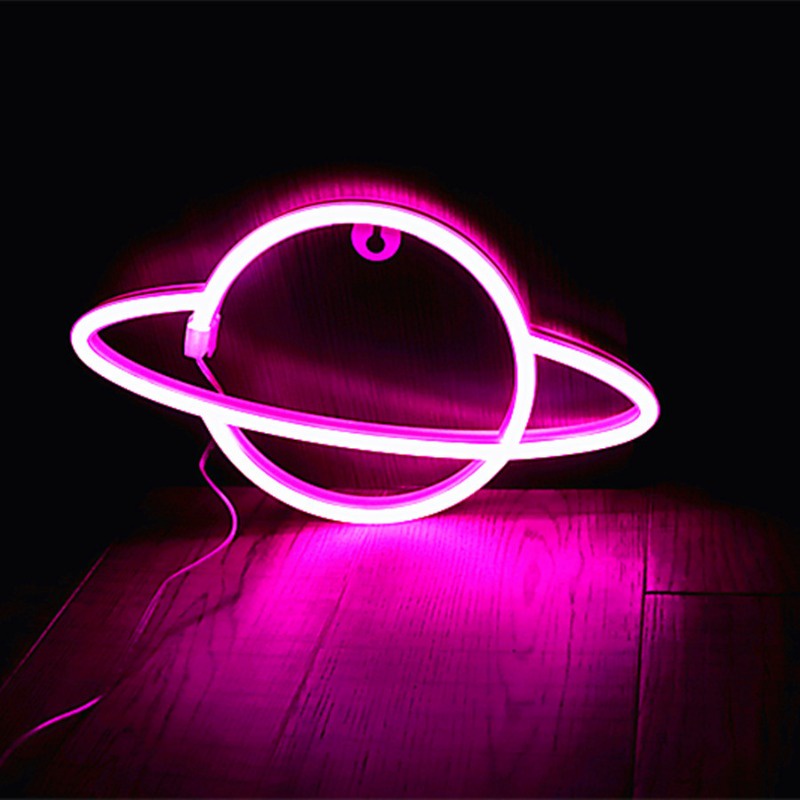 Planet Neon Sign Planet Light Led Neon Signs Planet Led Sign for Wall ...