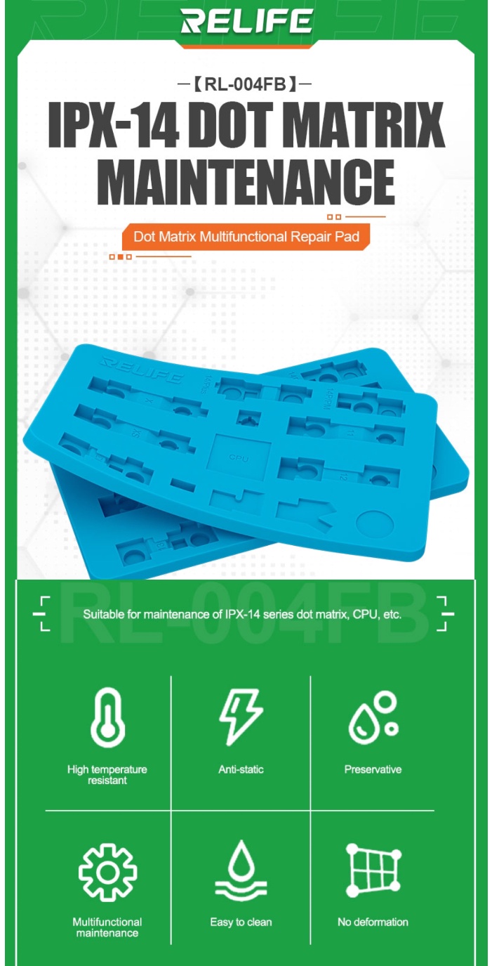 RELIFE RL-004FB dot Matrix Multifunctional Repair Pad support IPX-14 ...