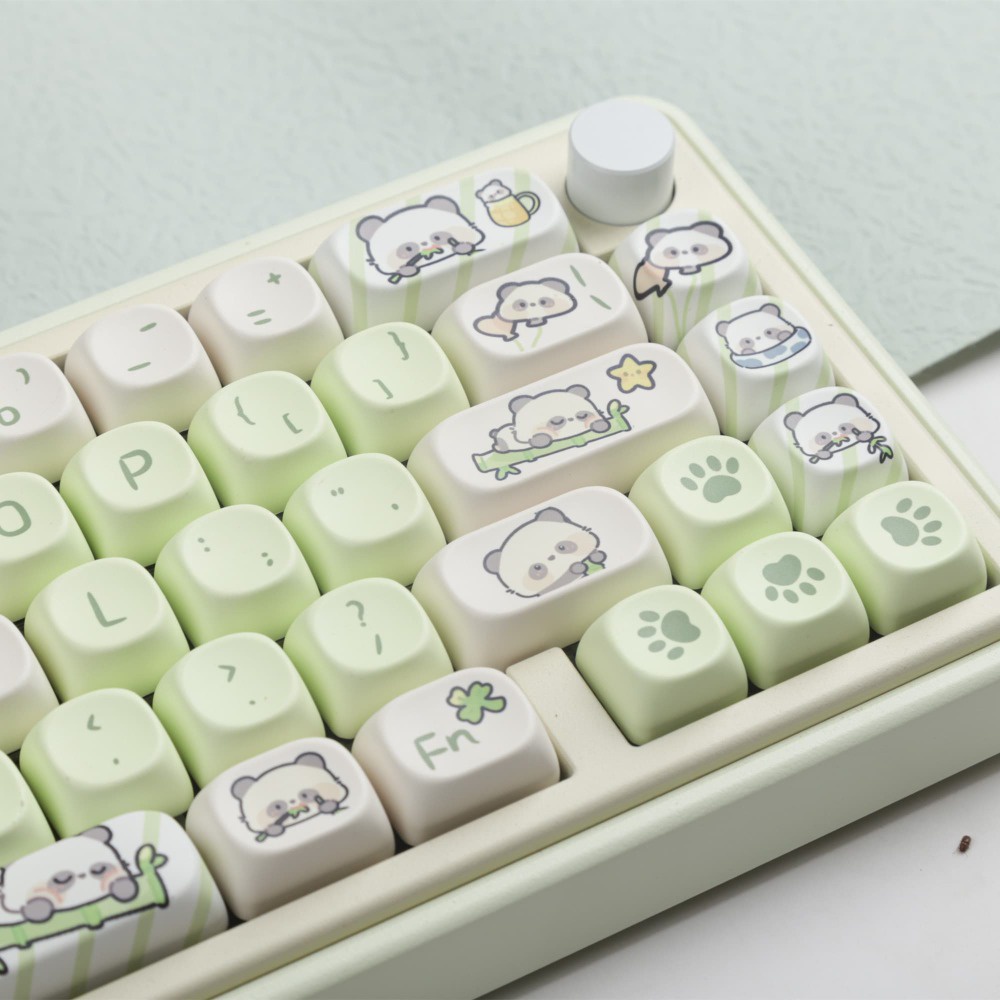 Cow Keycaps Gradient Color MOA Profile Cute Cartoon PBT Dye Sub ...