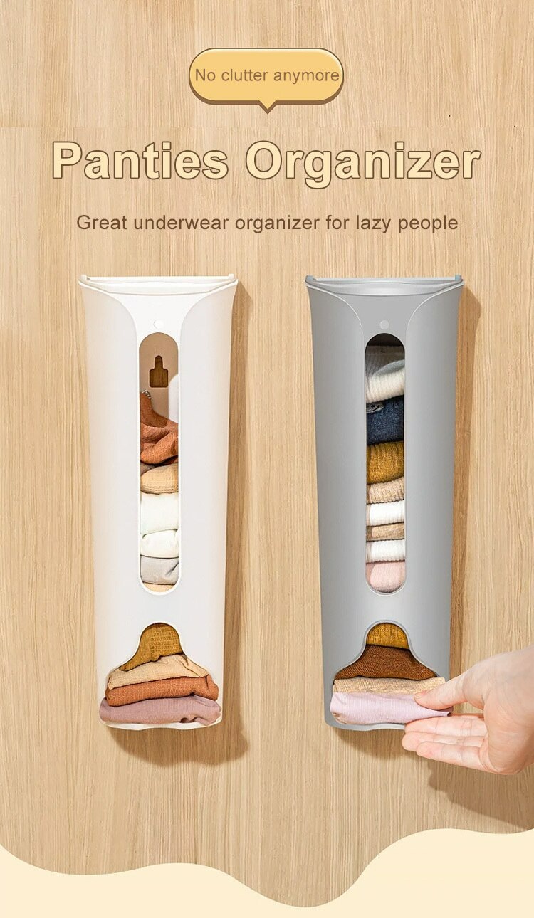 Wall-Mounted Underwear Organizers / Large Capacity Socks Panties ...